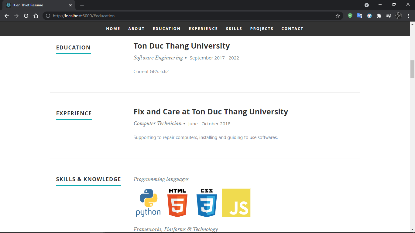 Kien Thiet's Portfolio